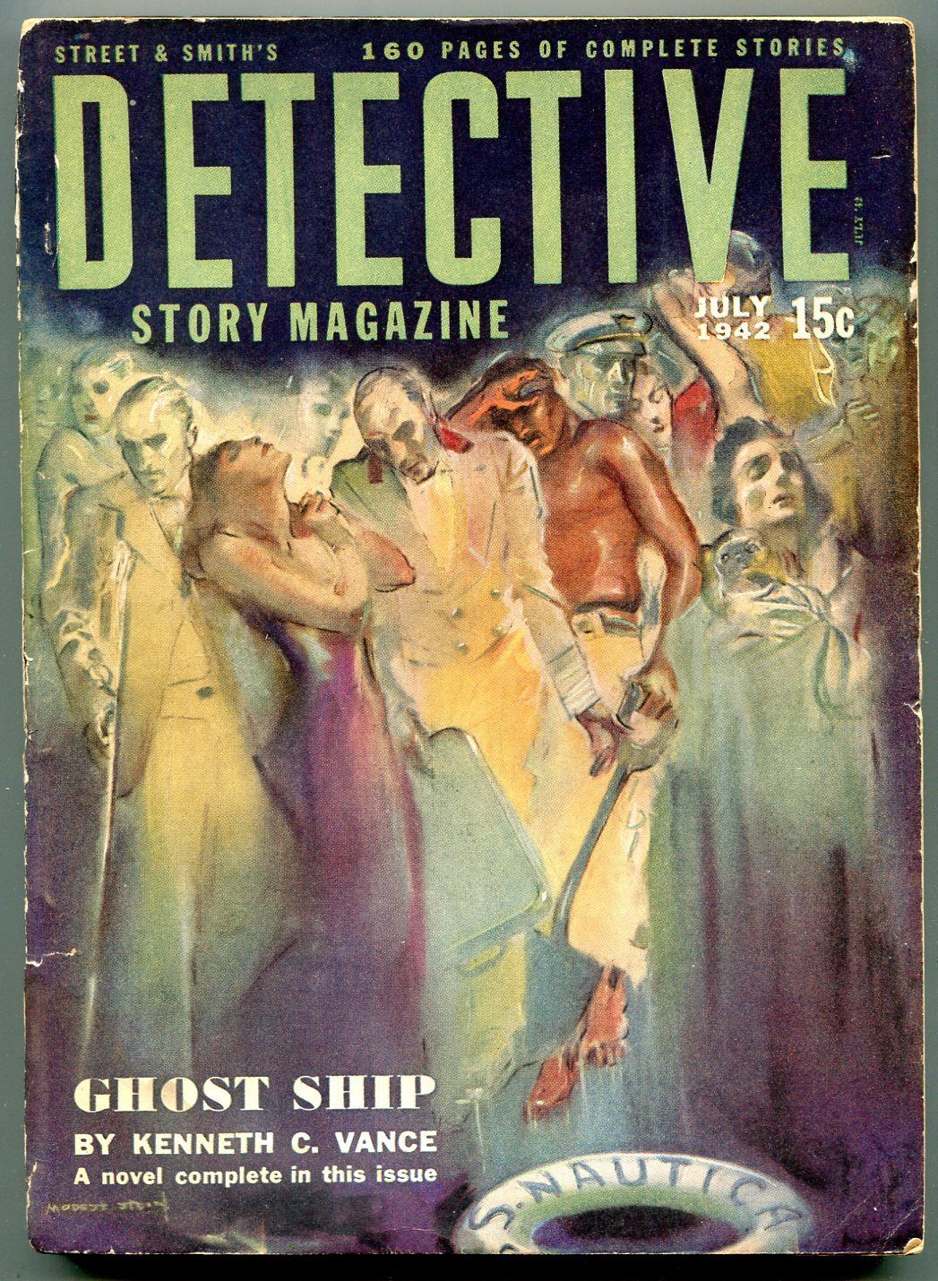 Detective Story Magazine Pulp July 1942- Ghost Ship VG | Comic ...