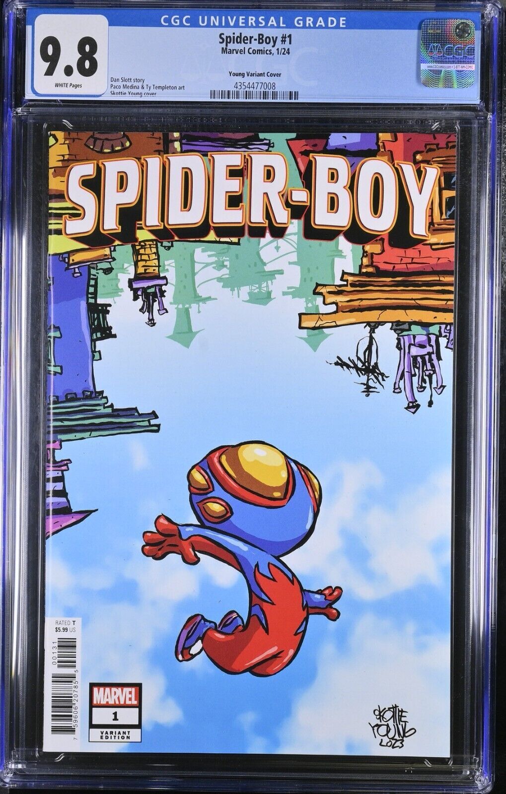Spider-Boy #1 CGC 9.8 1st Gutterball & Hellifino Skottie Young Var Marvel 2023 | Comic Books ...