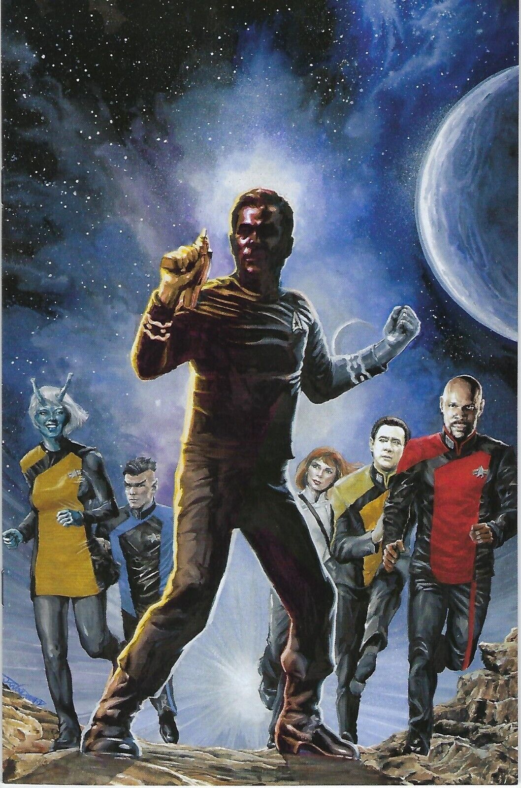 Star Trek Annual 2023 J. K. Woodward 1:50 Virgin Kirk Variant Cover ...