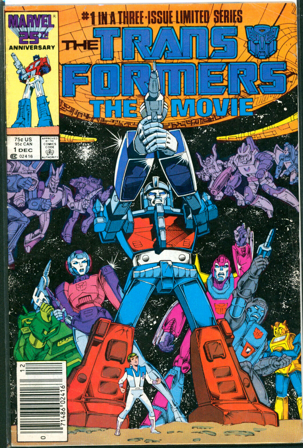 Transformers The Movie #1 Marvel Comics 1986 Newsstand Variant FN ...