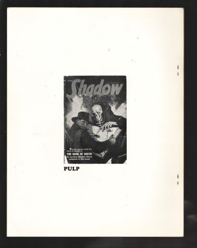 Pulp #1 1970-First issue-Features on Operator #5-Dusty Ayers-Dan Fowler ...