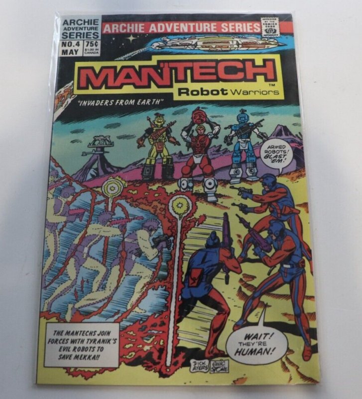 Mantech Robot Warriors #4 Archie Comics 1985 Dick Ayers Chic Stone ...