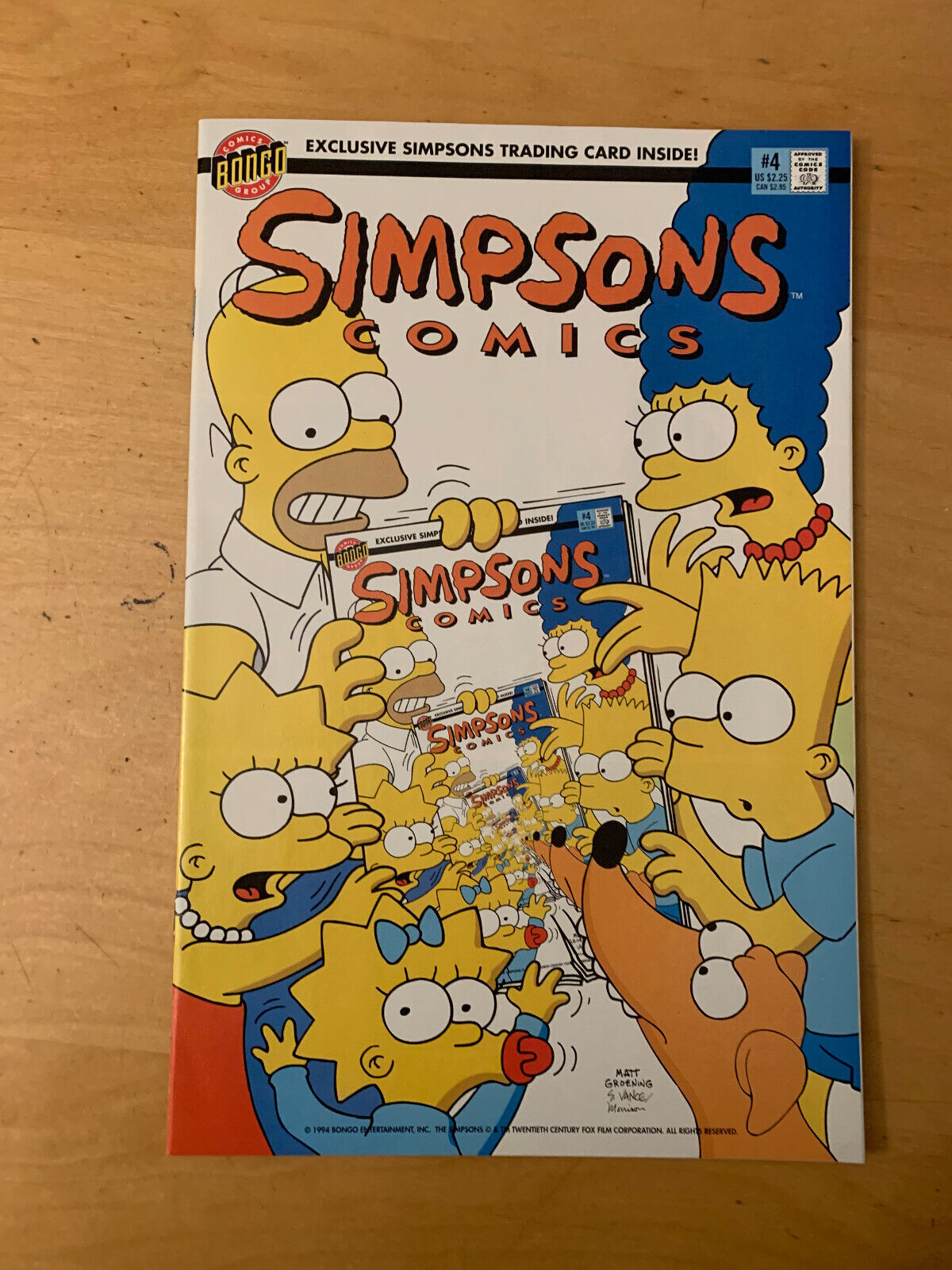 Simpsons Comics 1 2 4 5 6 and Stories 1 Polybagged Poster Card Attached ...