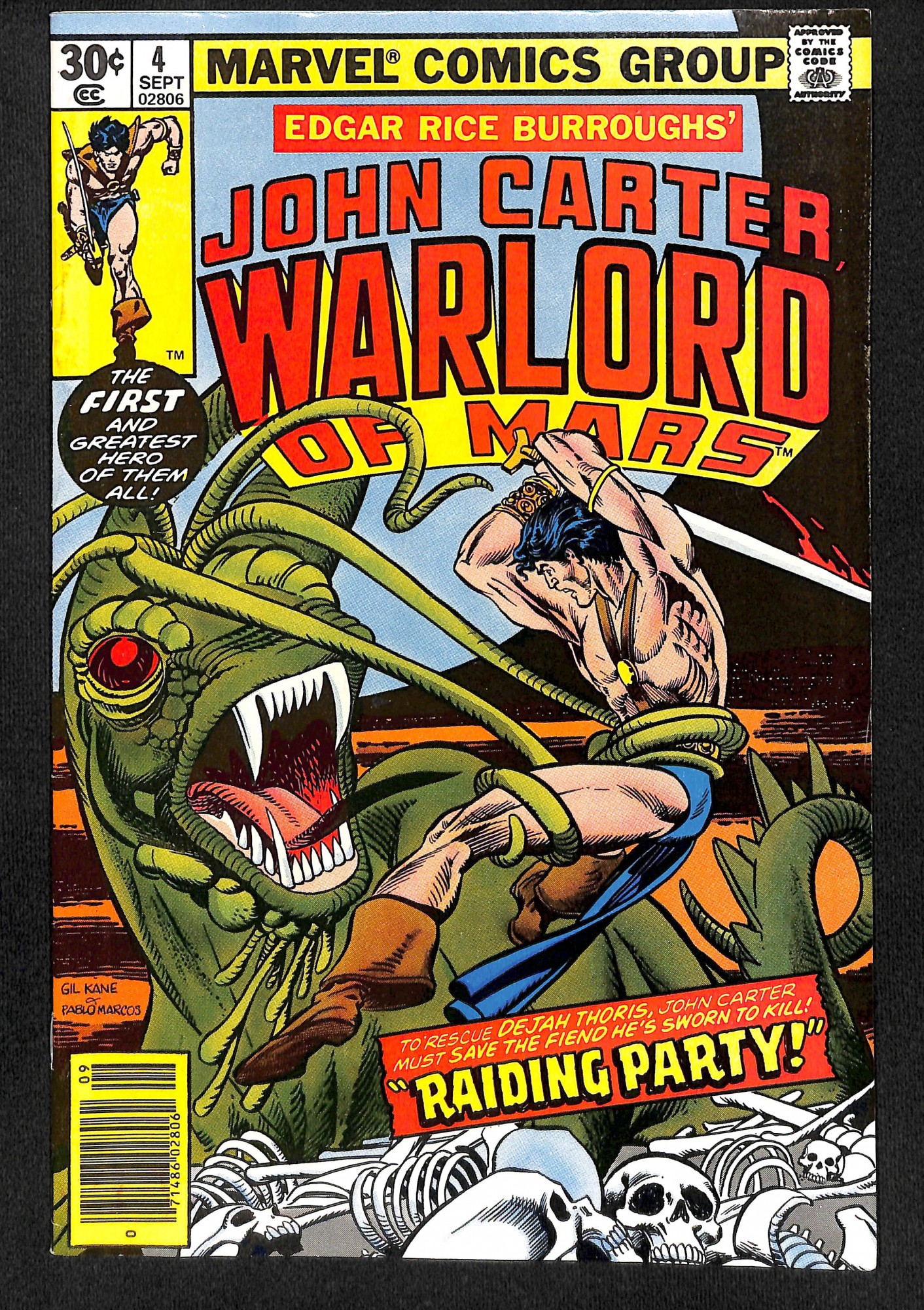 John Carter Warlord of Mars #4 (1977) | Comic Books - Bronze Age ...