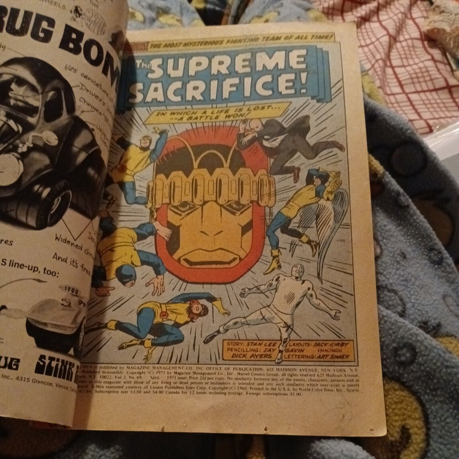 X-MEN #69 The Mimic Marvel Giant Size April 1971 Comics Bronze Age The ...