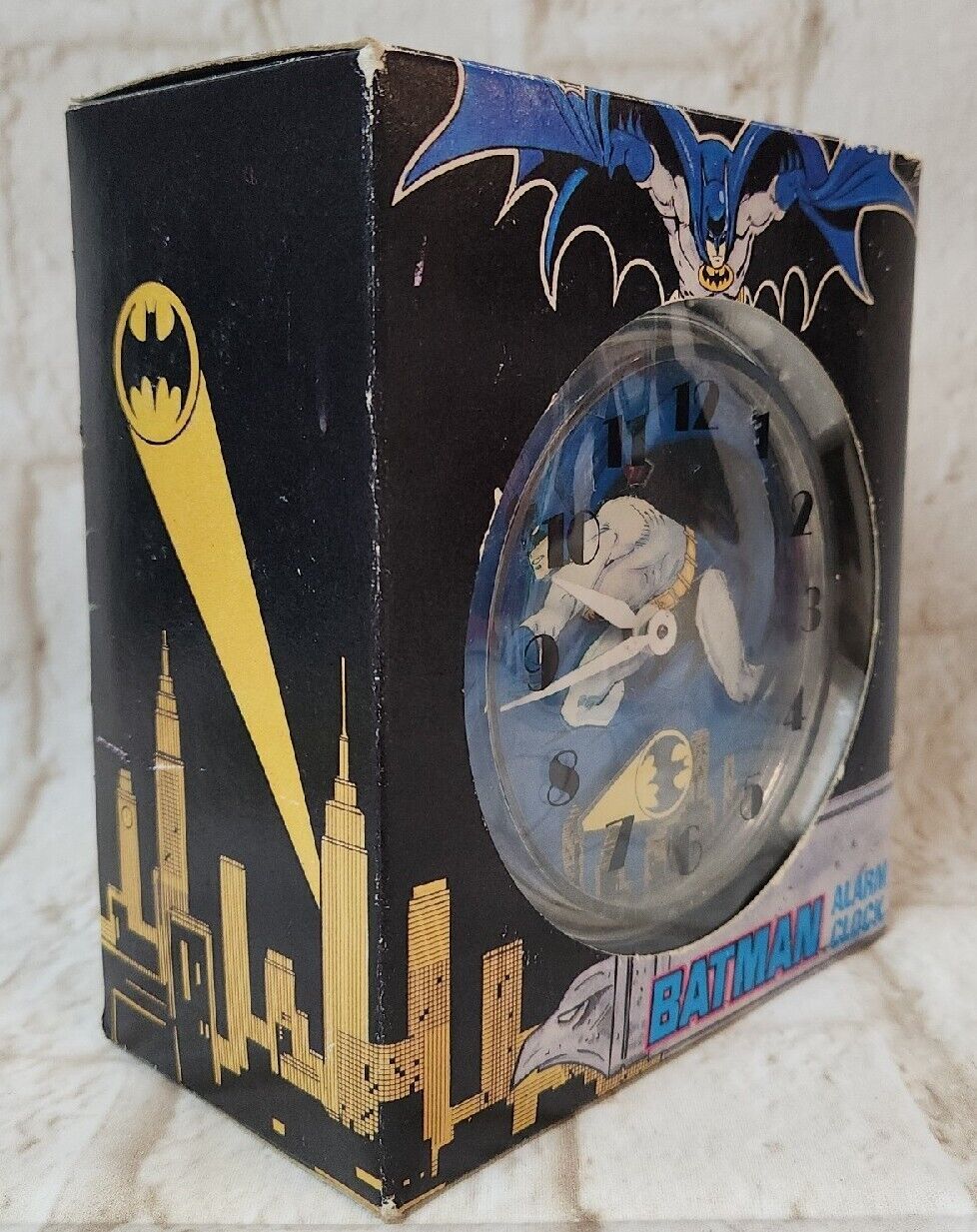 1989 Batman Alarm Clock In Original Box DC Comics Adam West For Parts ...