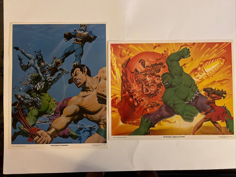 SQP 11x14 Marvel Superhero Portfolios X-men Hulk Spider-Man (12 Prints ...