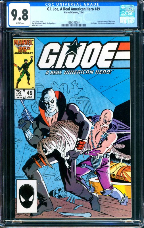 G.I. Joe A Real American Hero #49 Marvel Comics 1986 CGC 9.8 1st ...