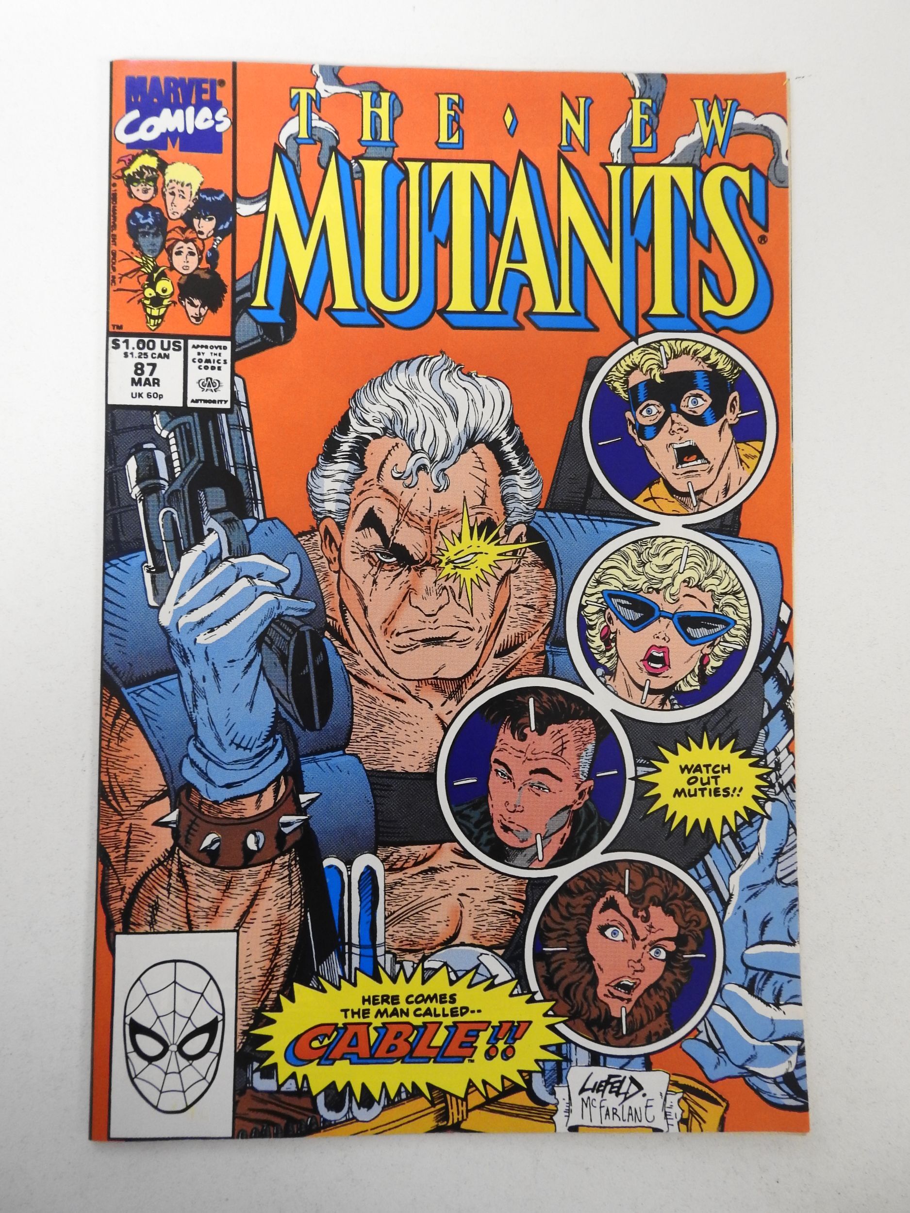 The New Mutants #87 (1990) FN+ Condition! 1st Full Appearance of Cable ...