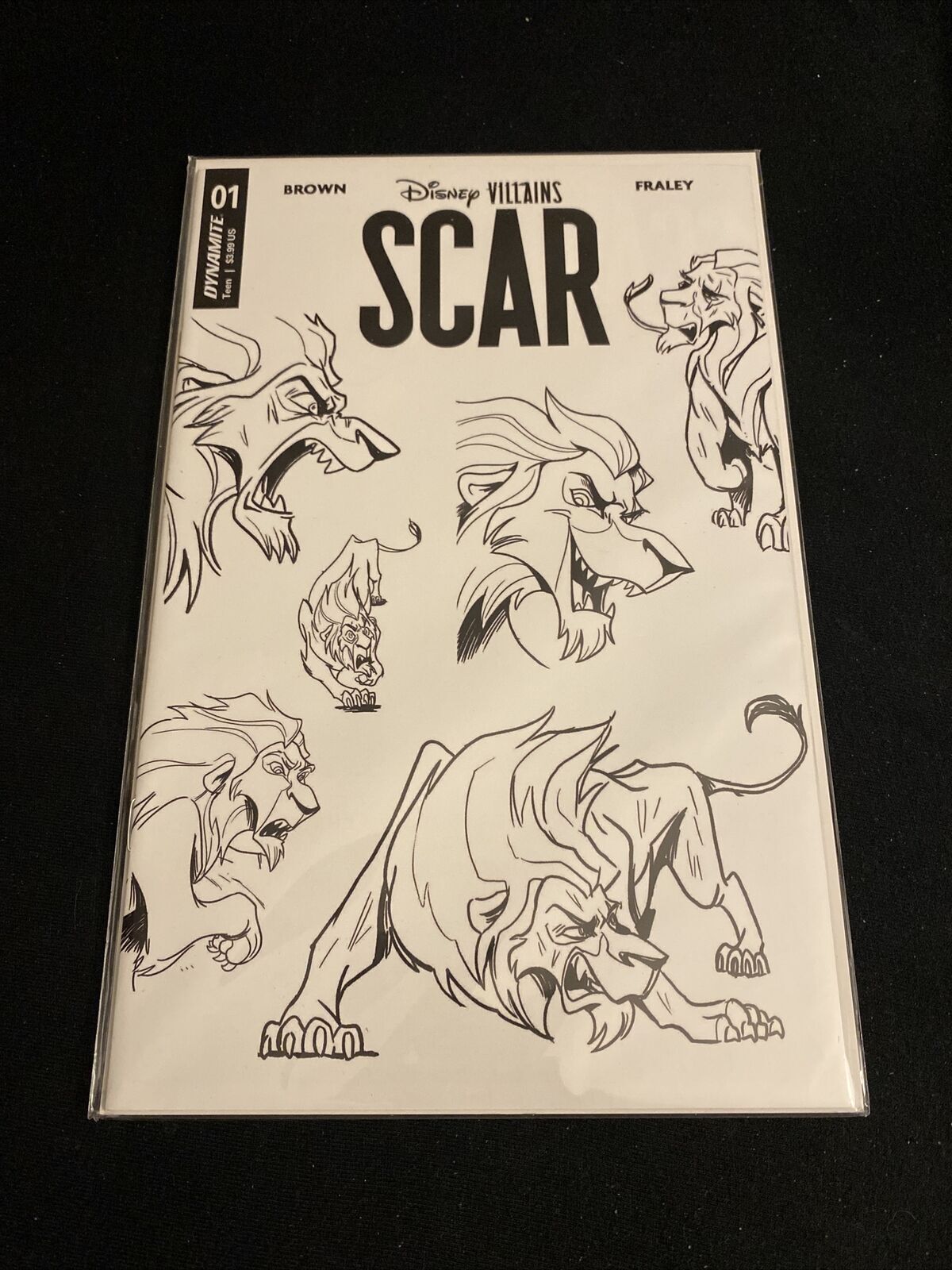 Dynamite Disney Villains: Scar #1 Cover J 1:20 Character Design | Comic ...