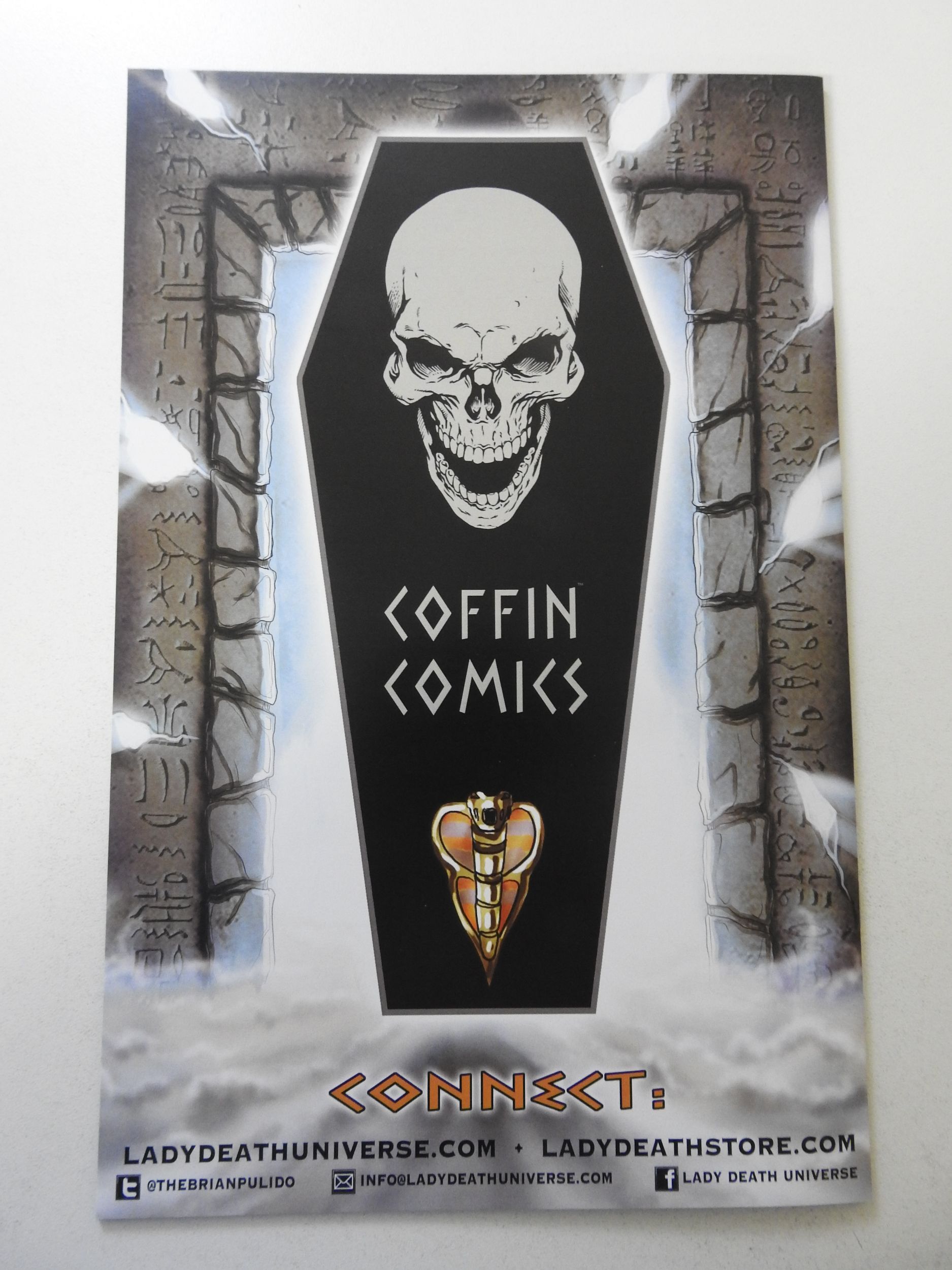 Lady Death Chaos Rules #1 Lady Mummy Edition NM- Condition! Signed W ...