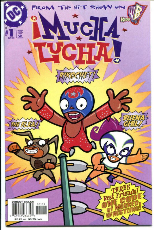 MUCHA LUCHA #1, NM, Libre, TV show, Flea, Buena Girl, WWF, Wrestlers ...