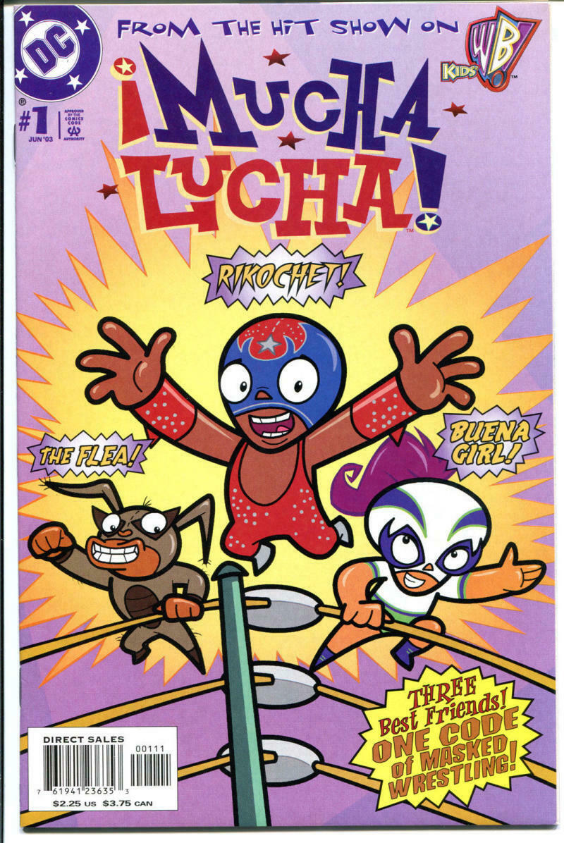 MUCHA LUCHA #1, NM, Libre, TV show, Flea, Buena Girl, WWF, Wrestlers ...