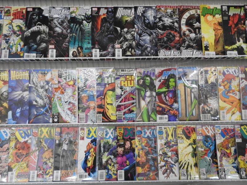Huge Lot 180+ Comics W/ She-Hulk, Moon Knight, Excalibur+ Avg VF ...