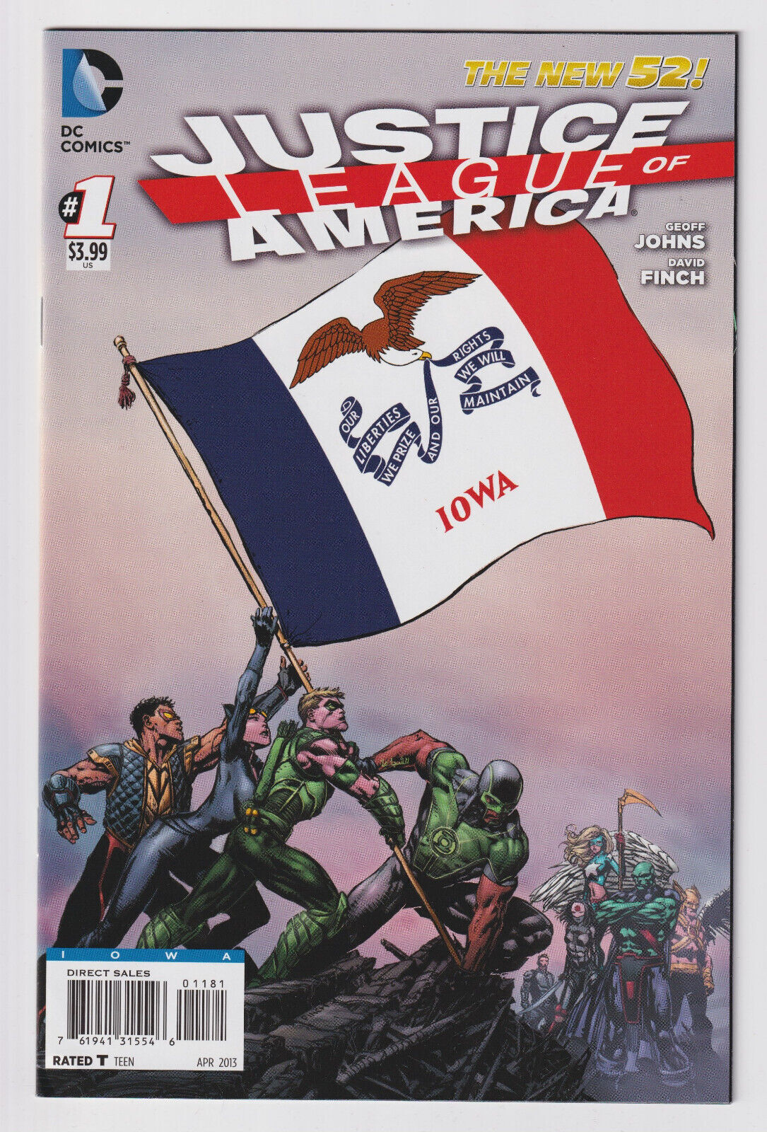 DC Comics! Justice League of America! Issue #1! The New 52! Iowa ...