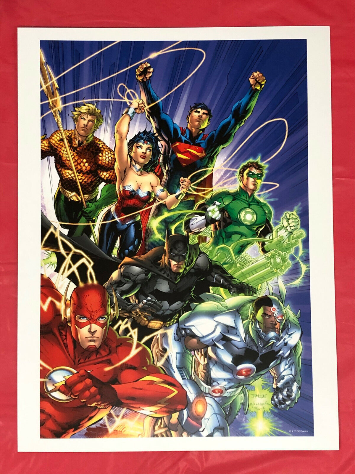 JIM LEE Justice League Batman Superman Wonder Woman Poster ...