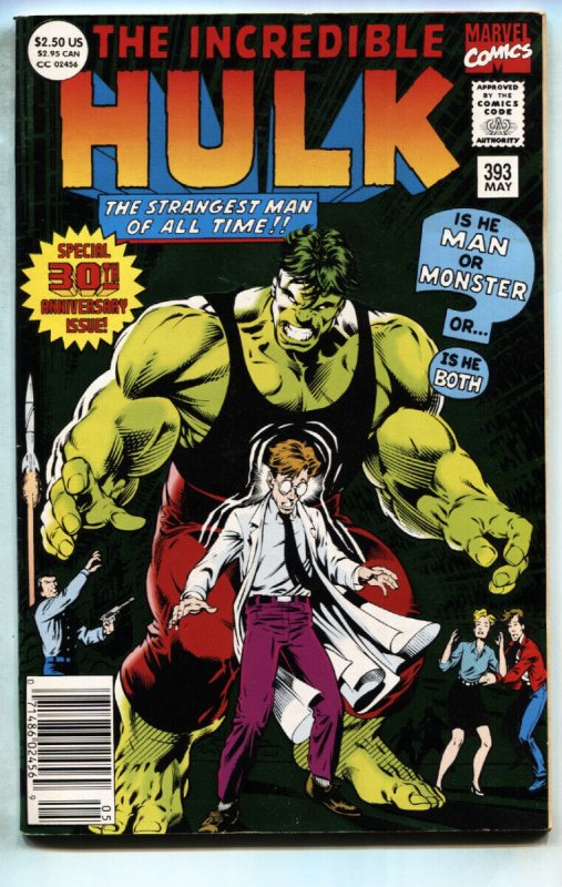 Incredible Hulk #393--Anniversary issue--comic book--NEWSSTAND | Comic ...