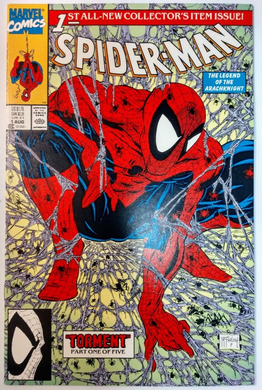Spider-Man #1 (9.4, 1990) Tod McFarlane Iconic Cover | Comic Books ...