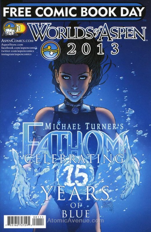 Worlds of Aspen FCBD #2013 VF ; Aspen | Michael Turner's Fathom | Comic ...
