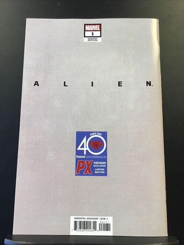 Alien # 1 (2022) — PX Exclusive Diamond Virgin Variant Marvel Charest ...