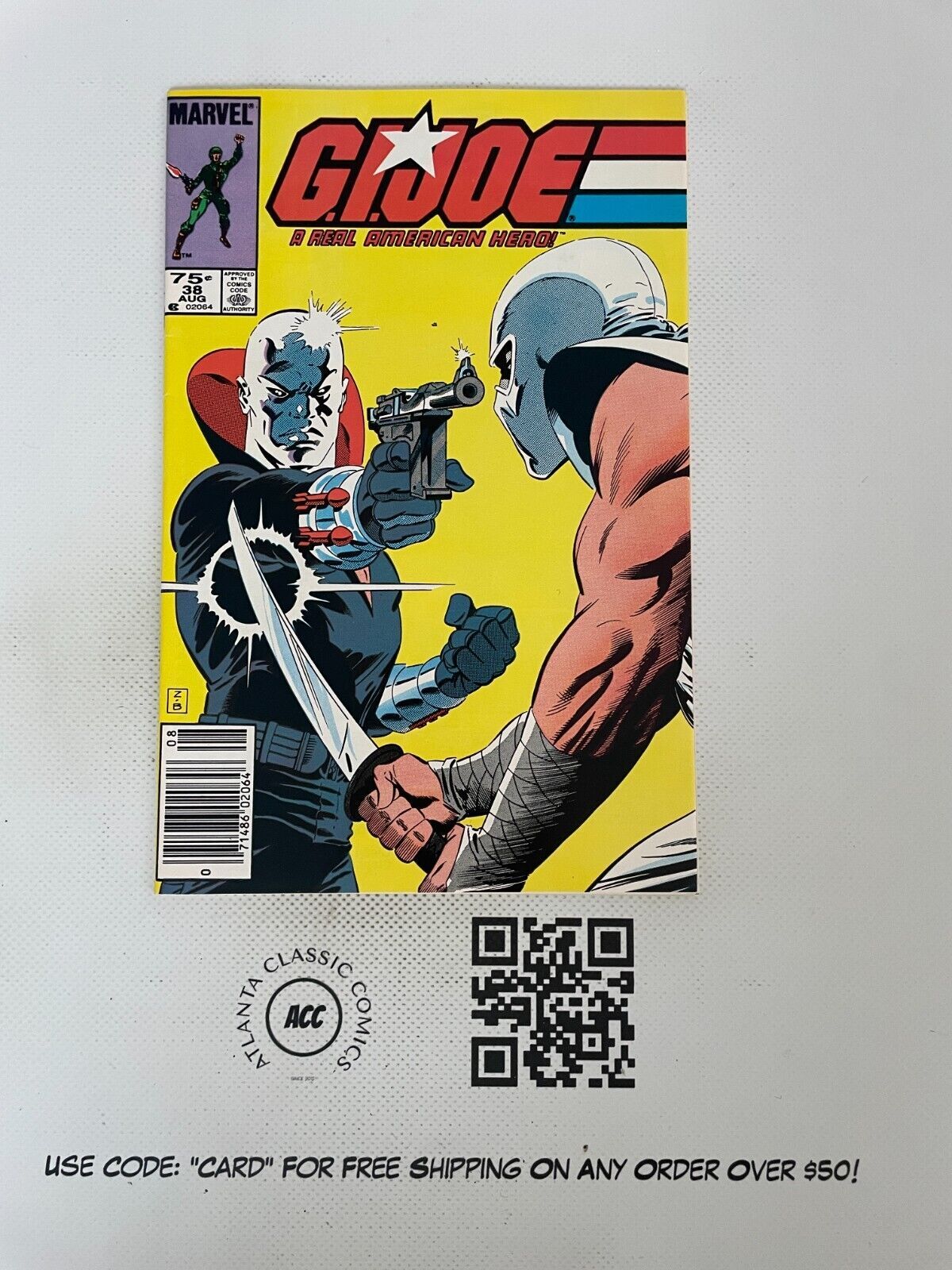 G.I. Joe # 38 VF-NM Marvel Comic Book Duke Snake Eyes Cobra Duke Shadow ...