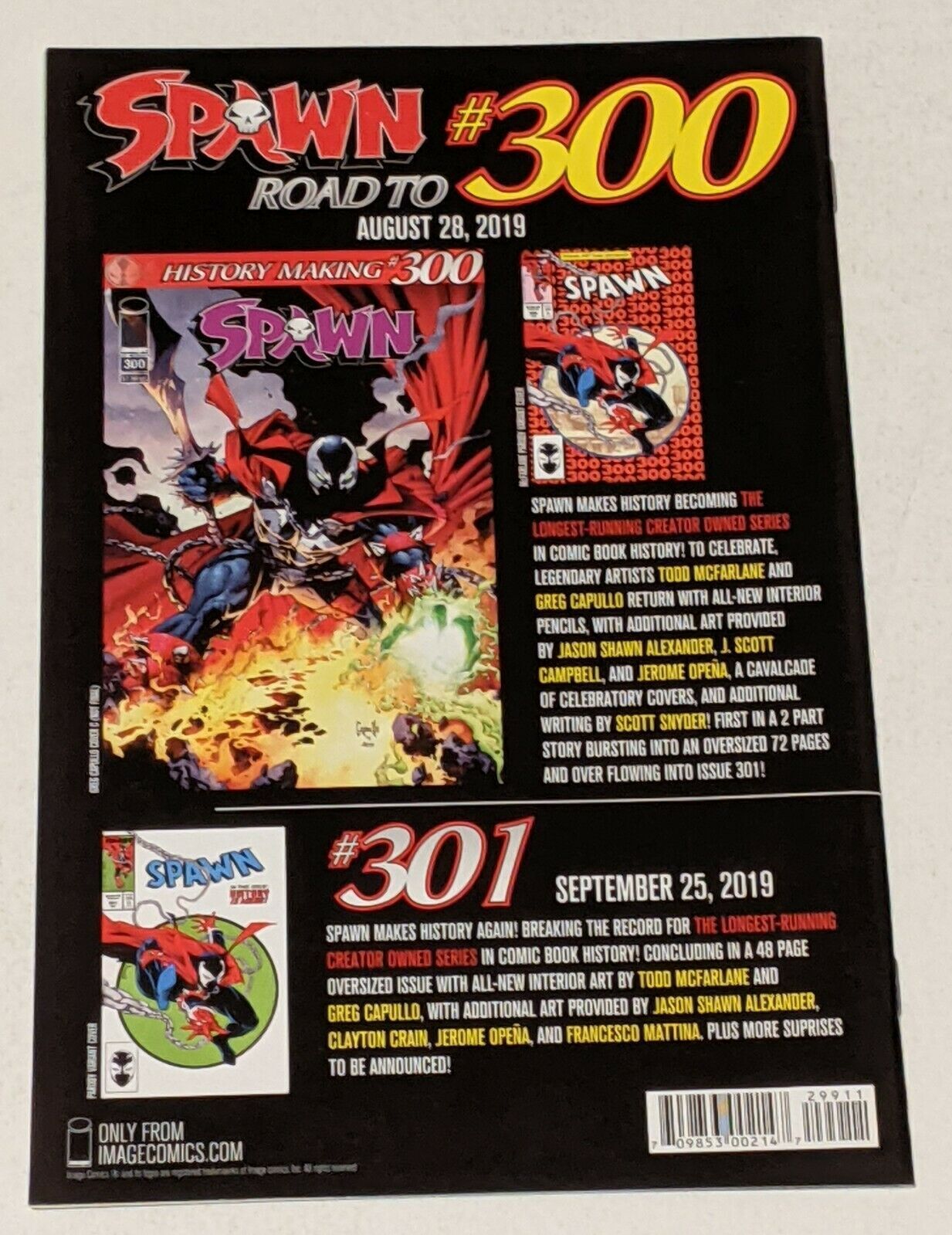 Spawn #299 1st cameo team appearance of The Rapture | Comic Books - Modern Age, Image Comics ...