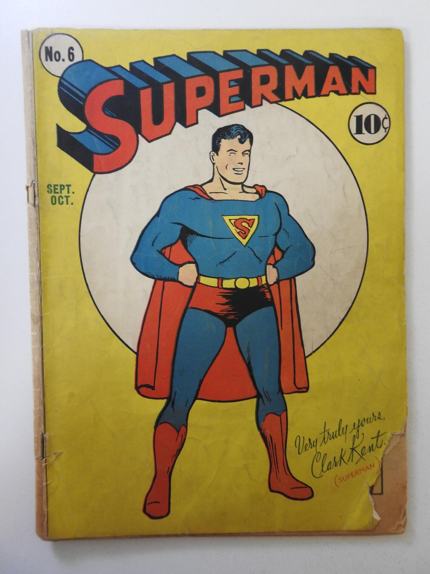 Superman #6 (1940) PR Condition Incomplete affects story see ...