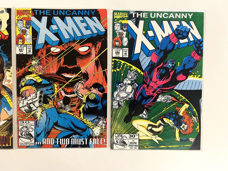 3 The Uncanny X-Men Marvel Comic Books #286 287 288 Thor Defenders X ...