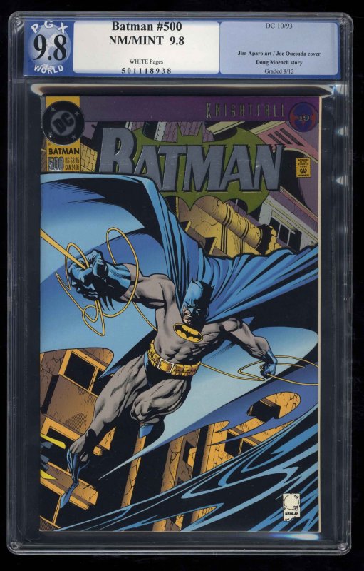 Batman #500 PGX NM/M 9.8 White Pages | Comic Books - Modern Age, DC ...