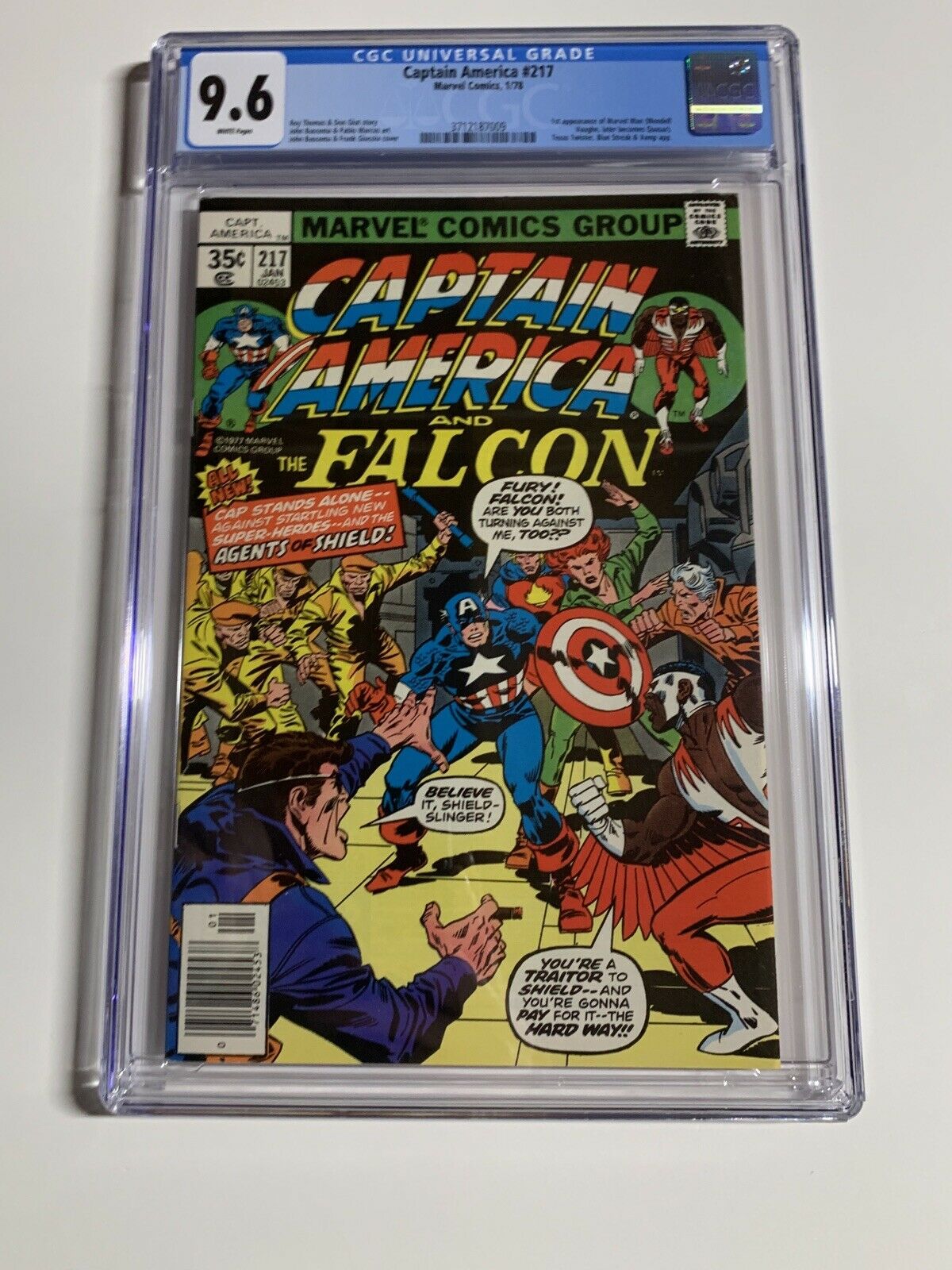 Captain America 217 Cgc 9.6 White Pages 1st Quasar Marvel Bronze Age ...