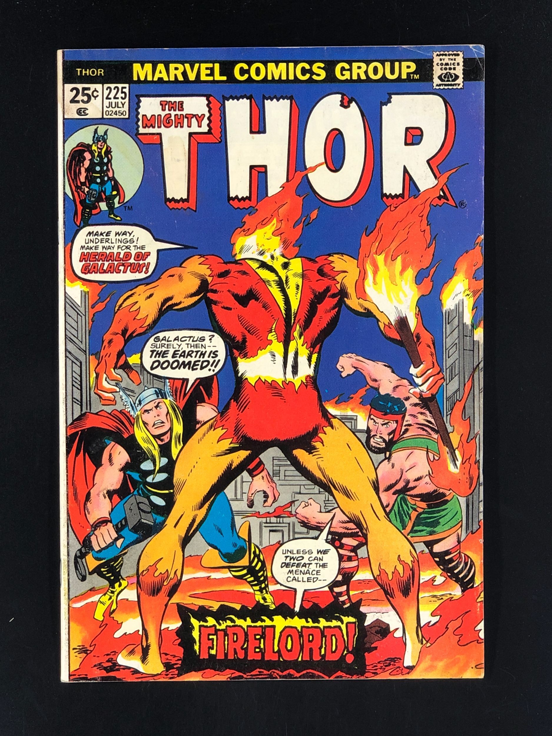 Thor #225 (1974) GD 1st Appearance of Firelord! Galactus, Hercules, and ...