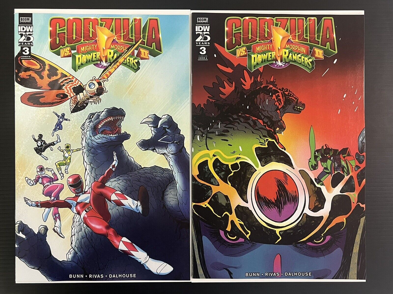 Godzilla VS Mighty Morphin Power Rangers II #3 a + 1:10 Gorham In-Hand ...