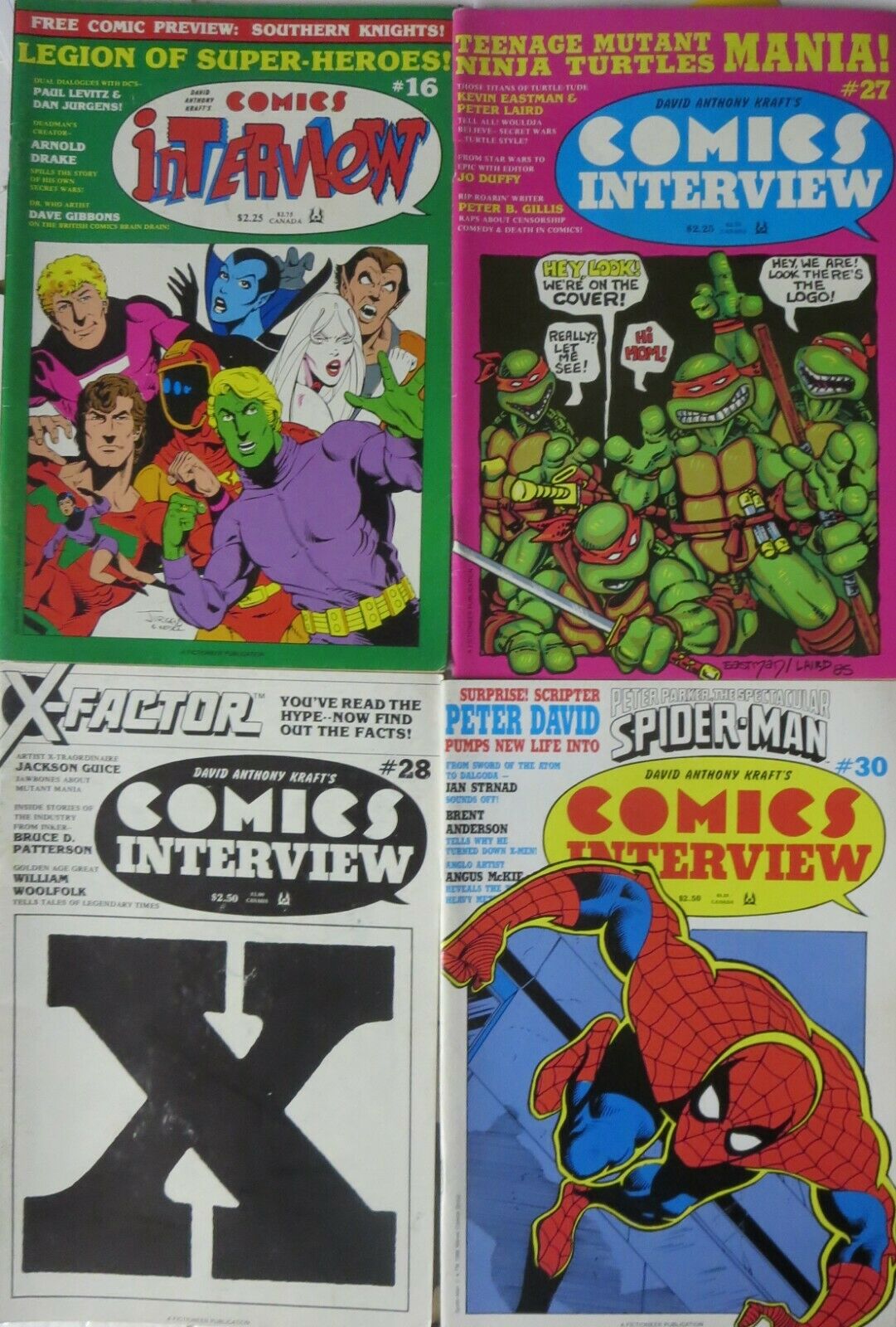 COMICS INTERVIEW MAGAZINE COLLECTION! 15 issues- Grimjack, TMNT, Archie ...