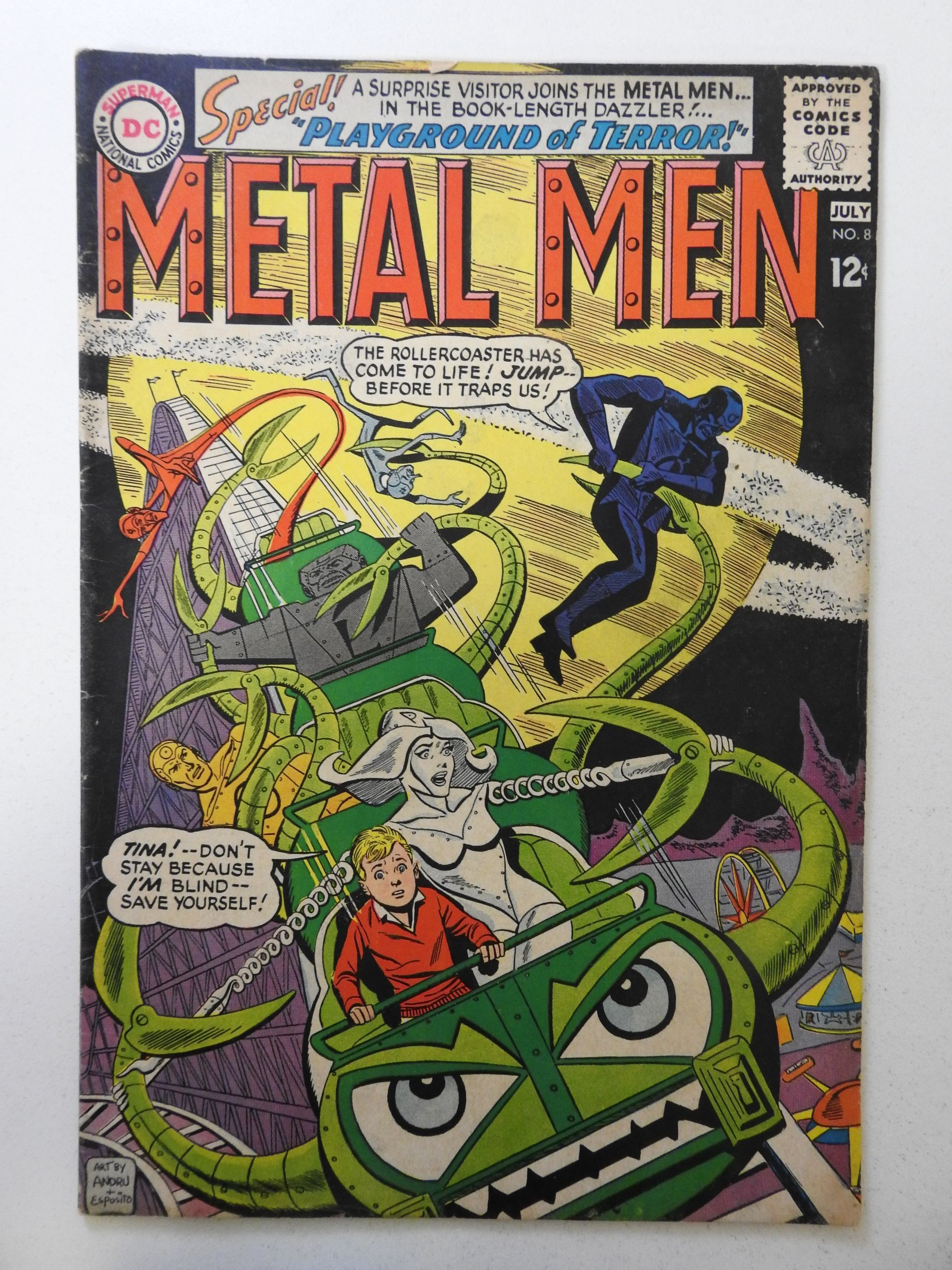Metal Men #8 (1964) VG Condition moisture stain | Comic Books - Silver ...