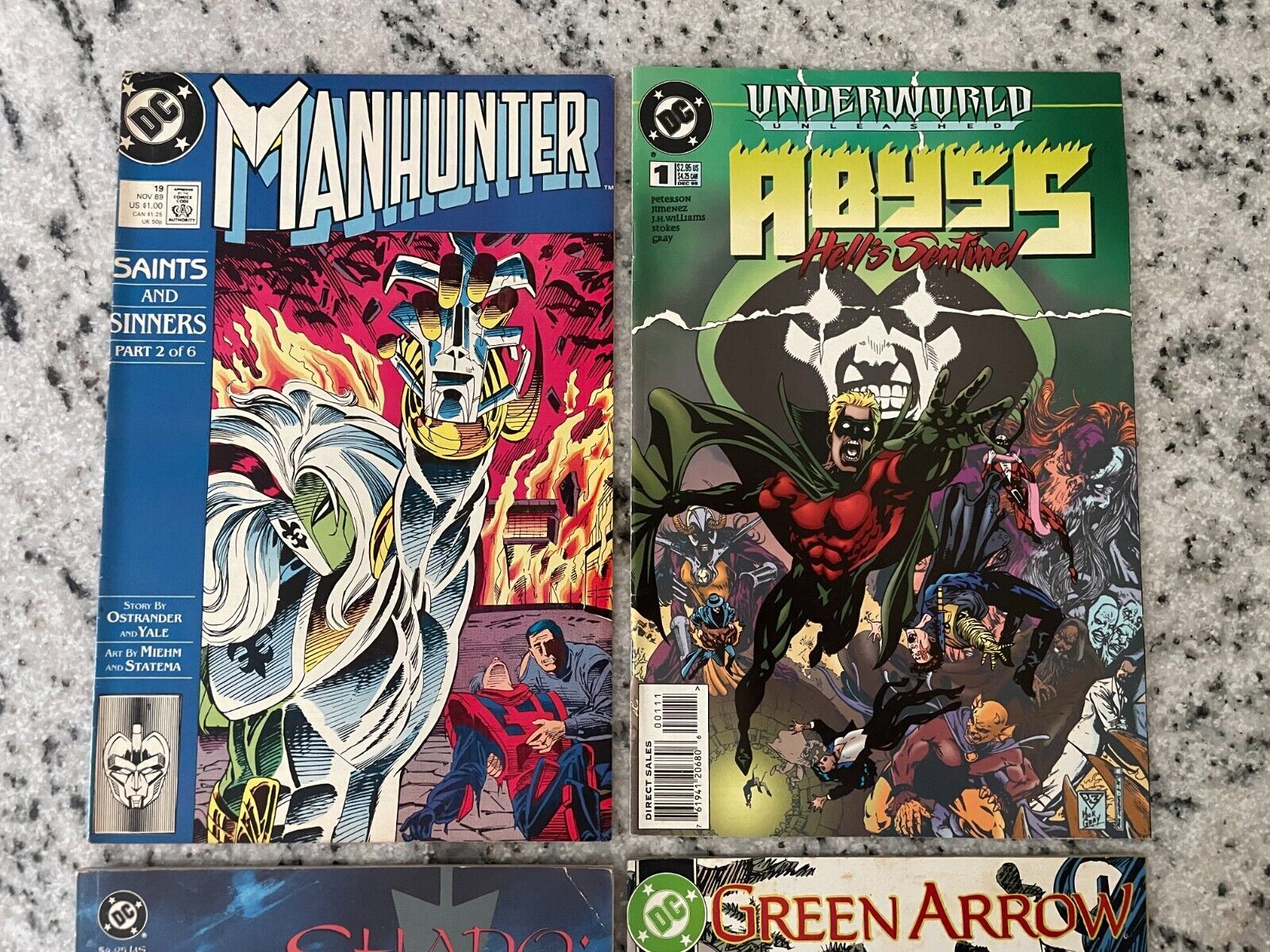 4 DC Comics Green Arrow #77 Shado #2 Abyss Hell's Sentinel #1 Manhunter ...