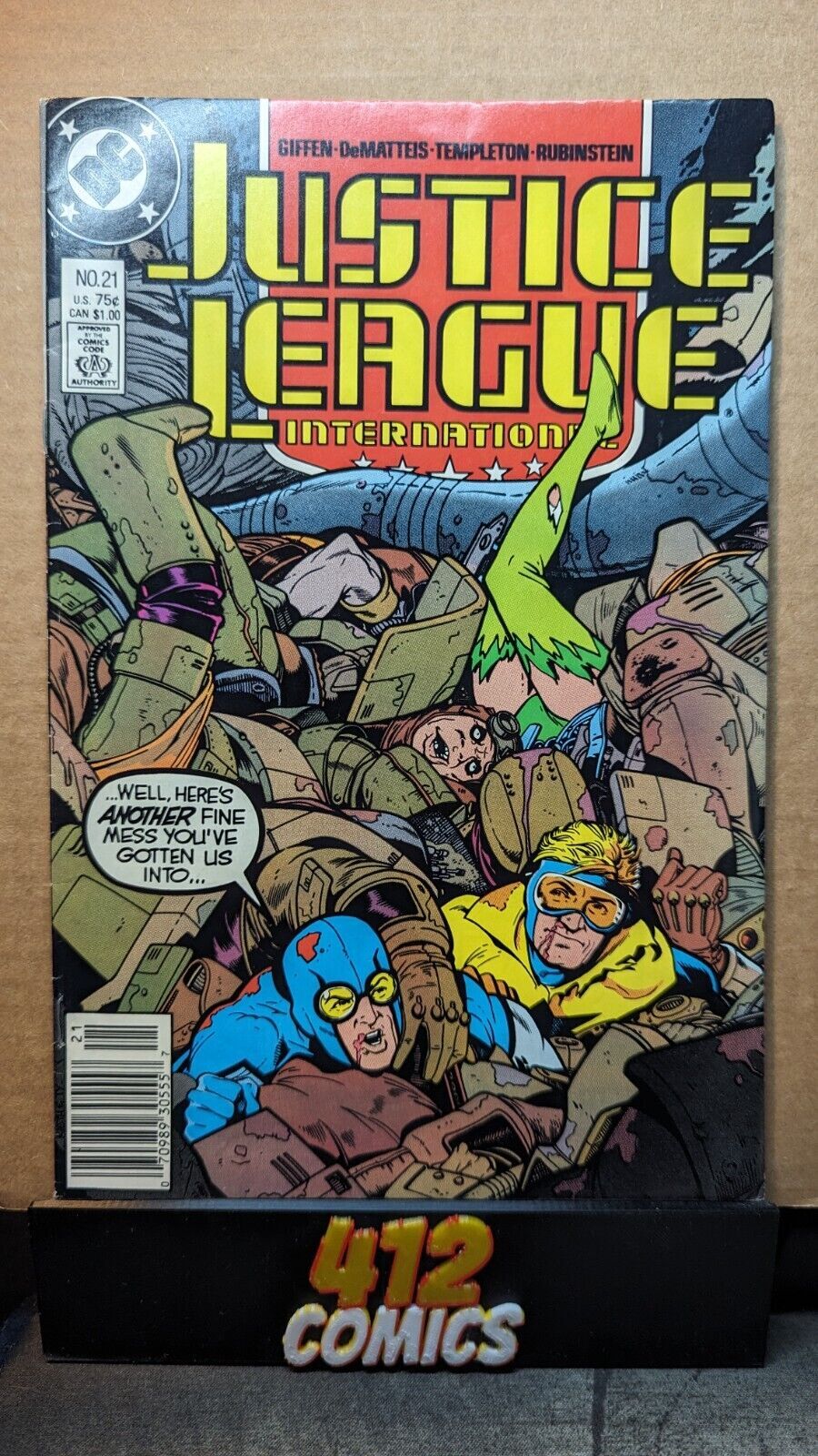 Justice League International #21 Giffen Cover, DC 1988 Copper Age ...