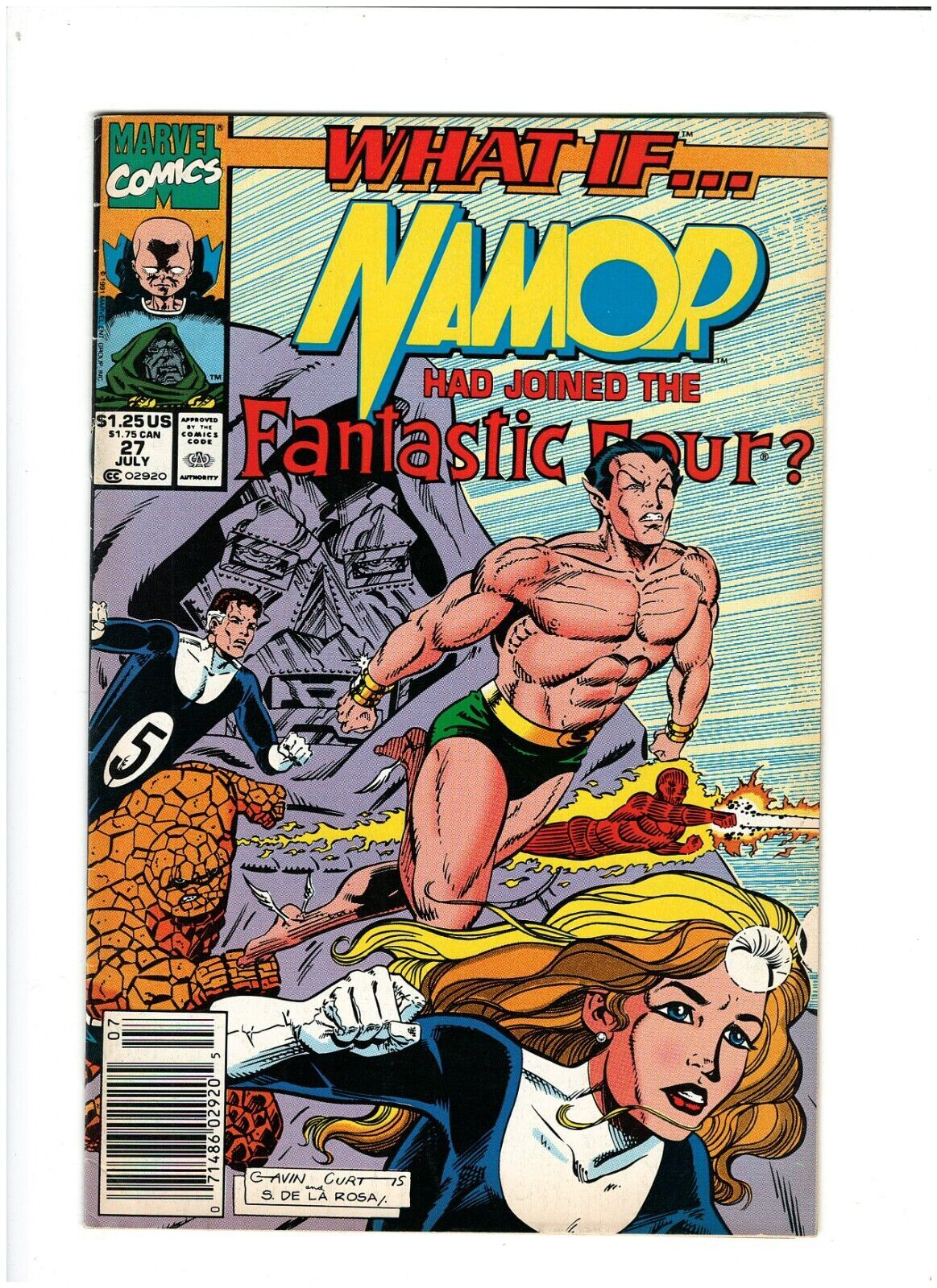 What If? #27 VG 4.0 Newsstand Marvel 1991 Namor Joined Fantastic Four ...