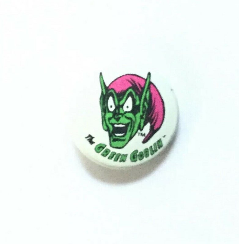 The Green Goblin Pinback Button Spider-Man Villain 1979 Vintage Marvel ...