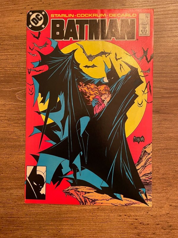 Batman # 423 NM DC Comic Book Todd McFarlane Classic Cover Robin Joker ...