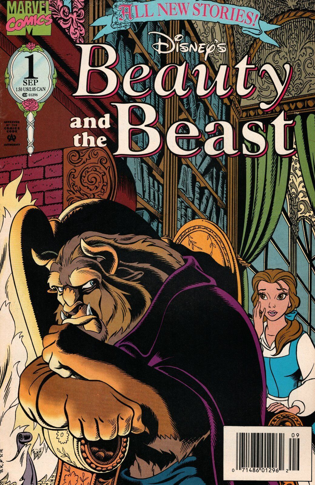 Disney's Beauty and the Beast #1 Newsstand Cover (1994-1995) Marvel ...