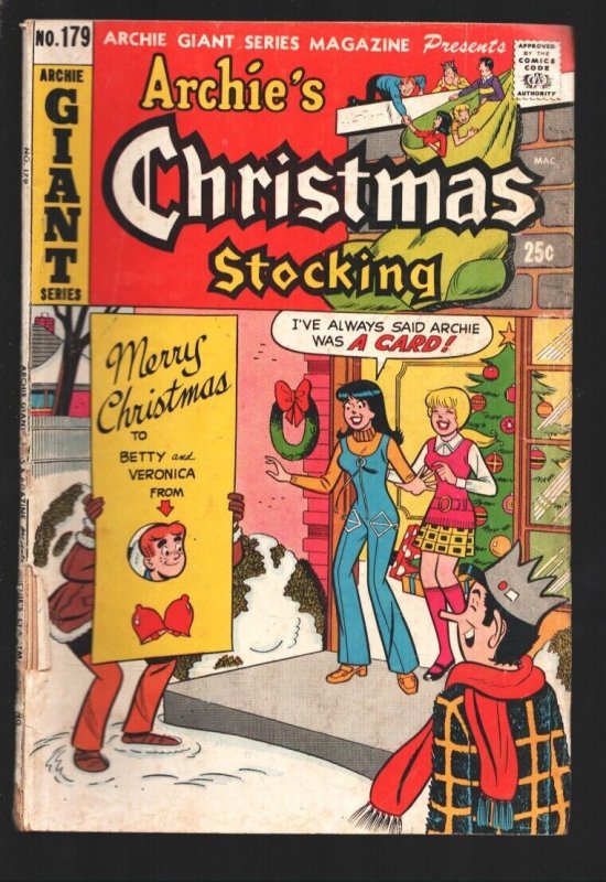 Archie's Christmas Stocking #179 1971-Betty & Veronica, Jughead, Reggie ...