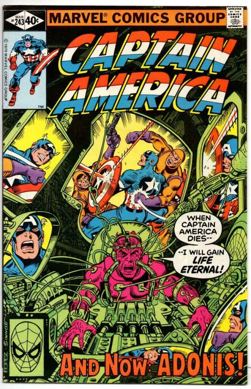 CAPTAIN AMERICA #243, VF/NM, Lazarus Adonis, 1968 1979, more CA in ...