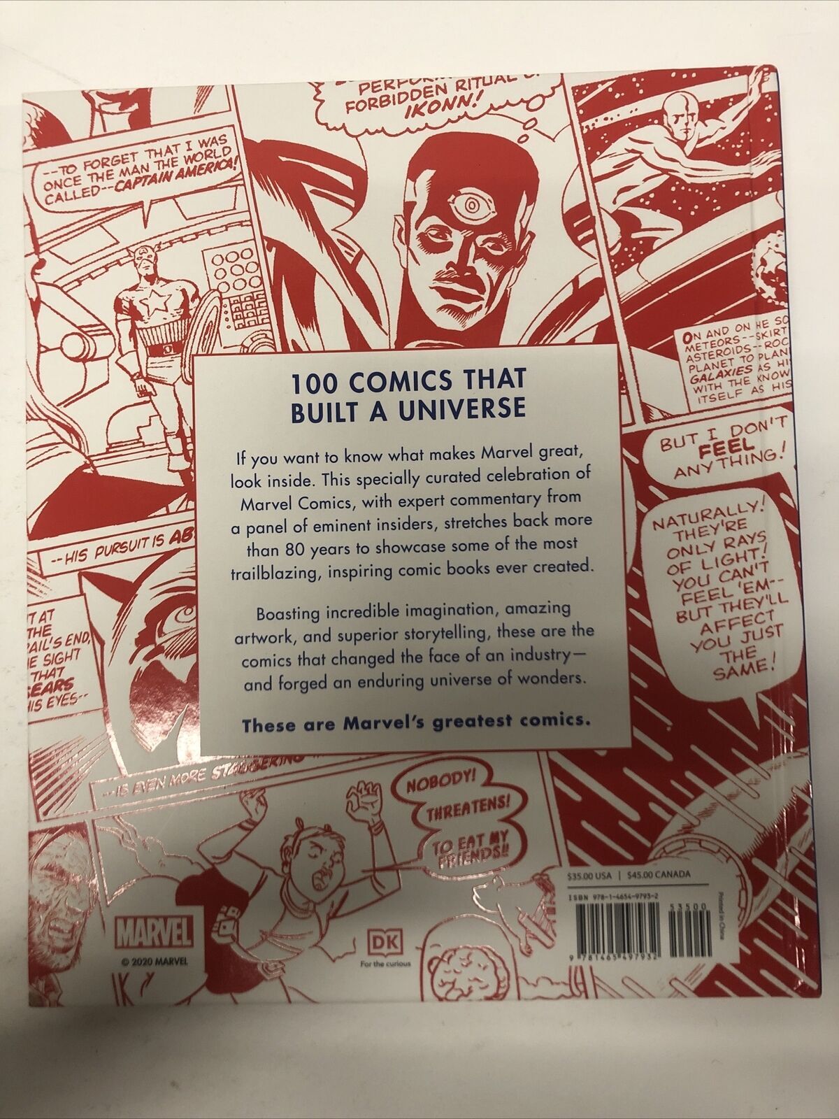 Marvel Greatest Comics 100 Comics That Built A Universe (2020) HC Joe ...