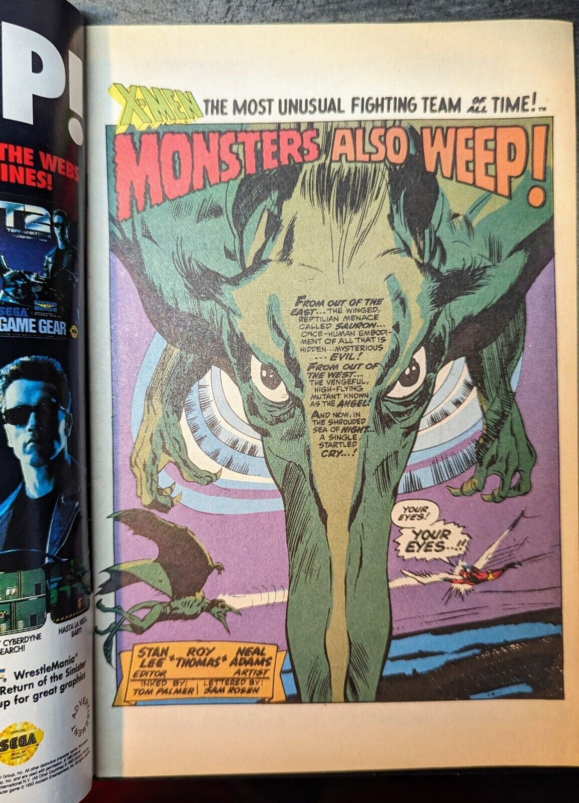 X-MEN #60 61 Neal Adams 1969 1st Sauron JC Penny Reprint 1993-Combine ...