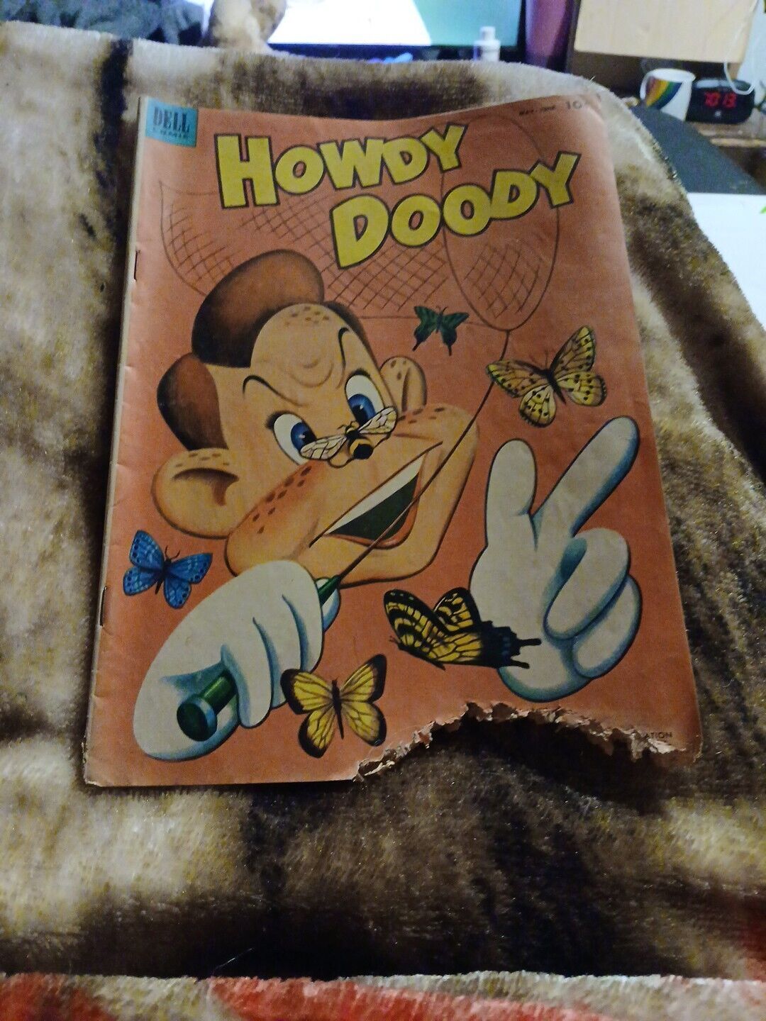 1953 HOWDY DOODY #22 Golden Age Dell TV Comic, Bee Butterflies ...