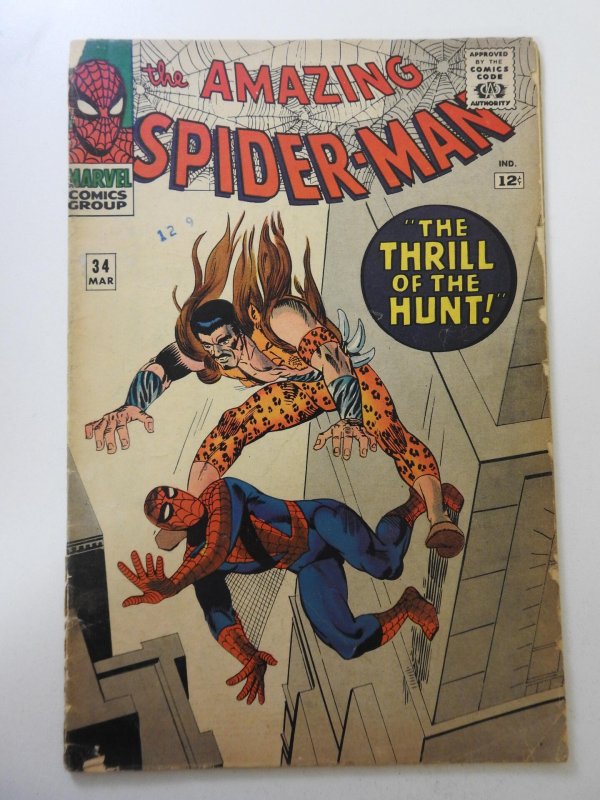 The Amazing Spider-Man #34 (1966) FR/GD Condition see description ...