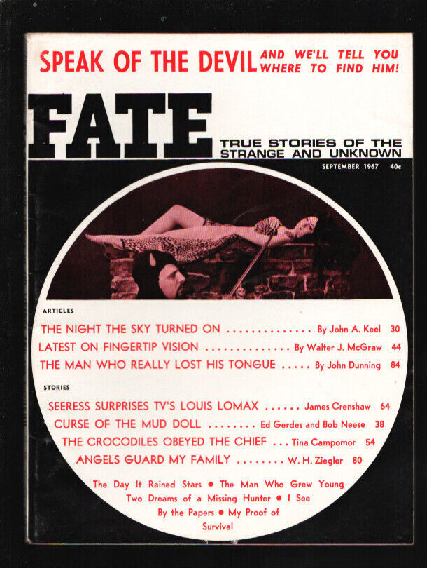 Fate 9/1967-Clark-Torture cover-"Man Who Lost His Tongue"-Mystic occult ...
