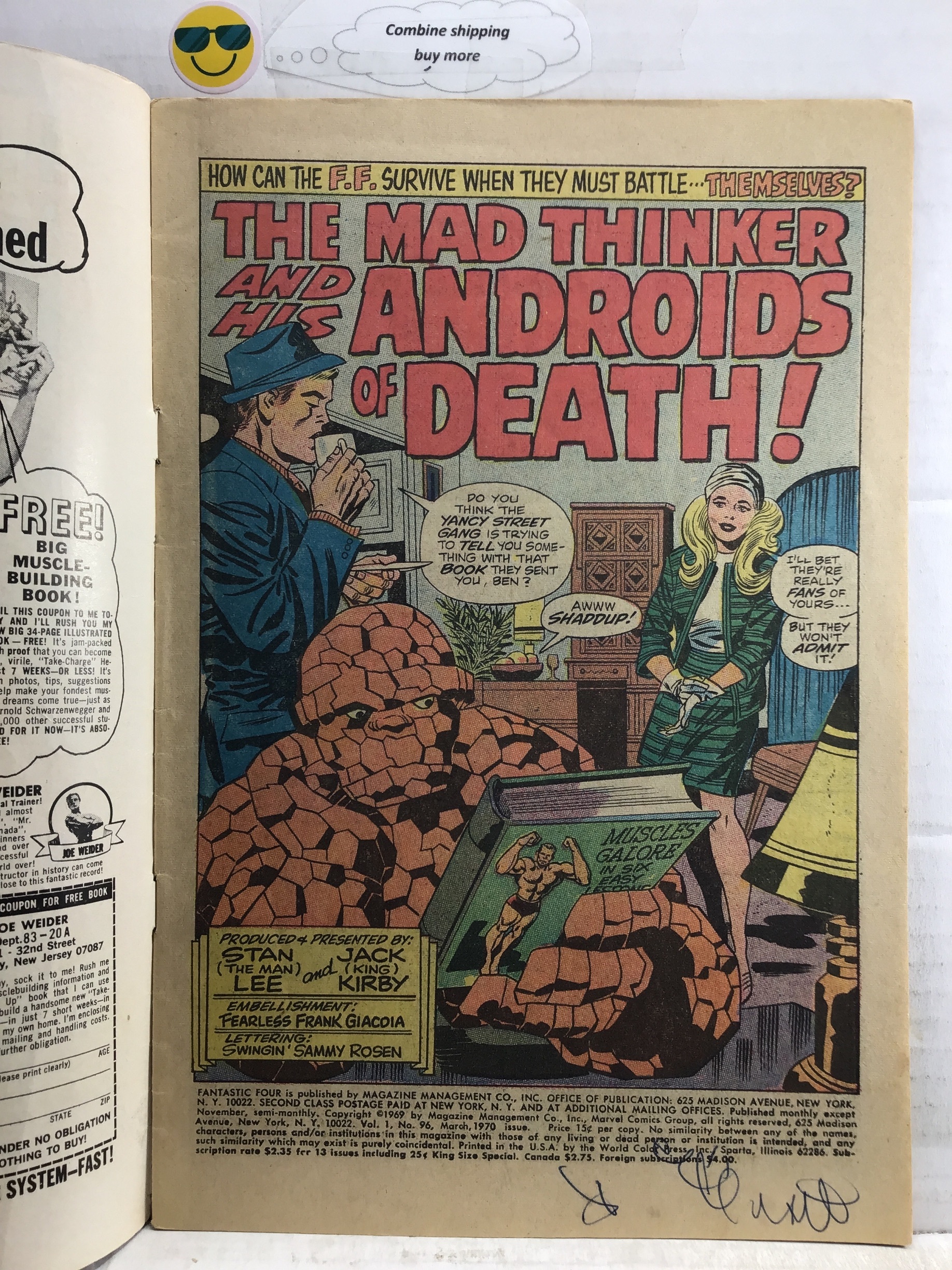 Fantastic Four #96 (1970) the mad thinker and android | Comic Books ...
