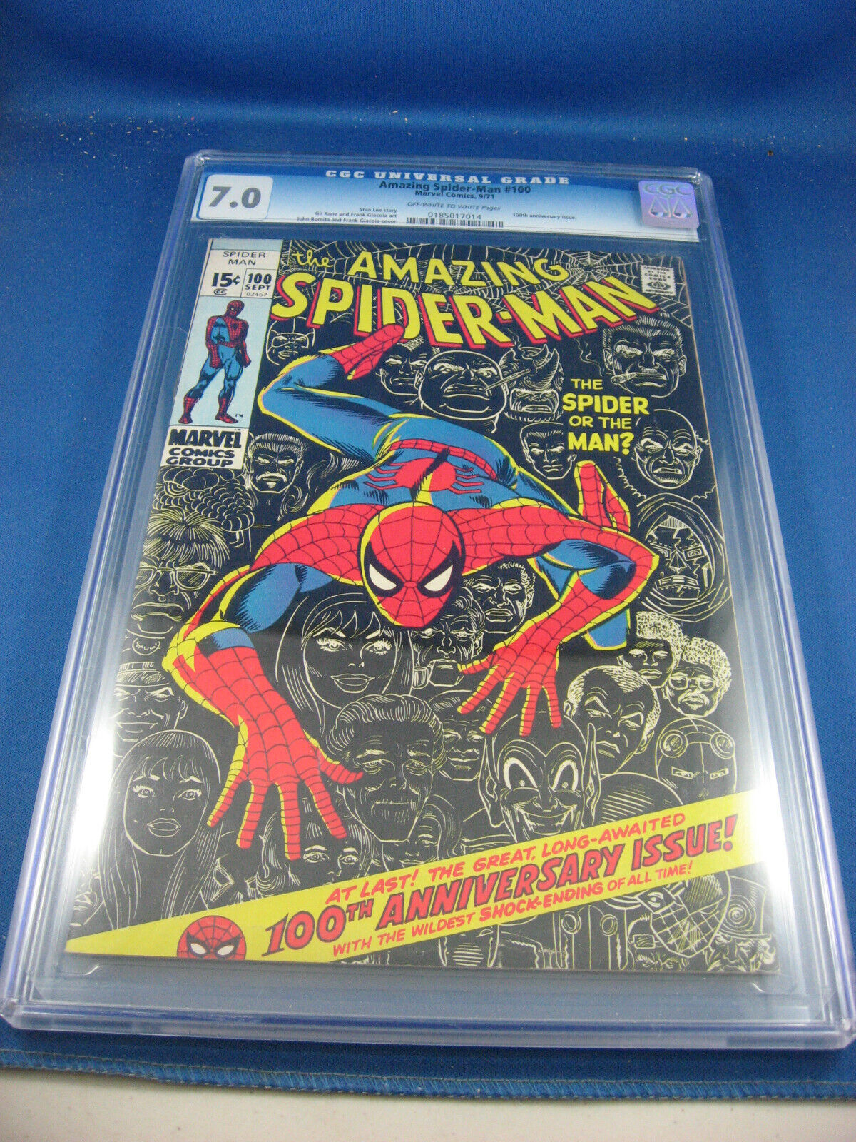 Amazing Spiderman 100 CGC 7.0 Anniversary Issue 1971 Classic CVR ...