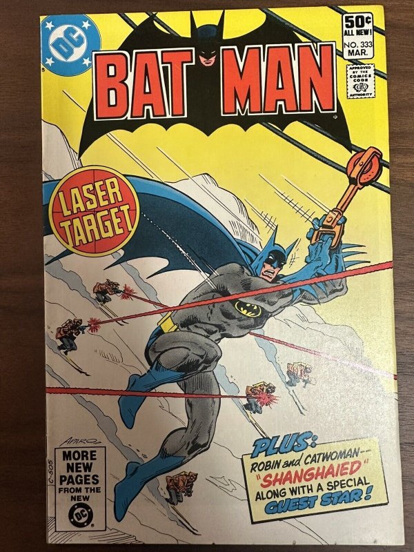 Batman #333 FN/VF Batman and Talia face laser armed assassins!Aparo Cvr ...